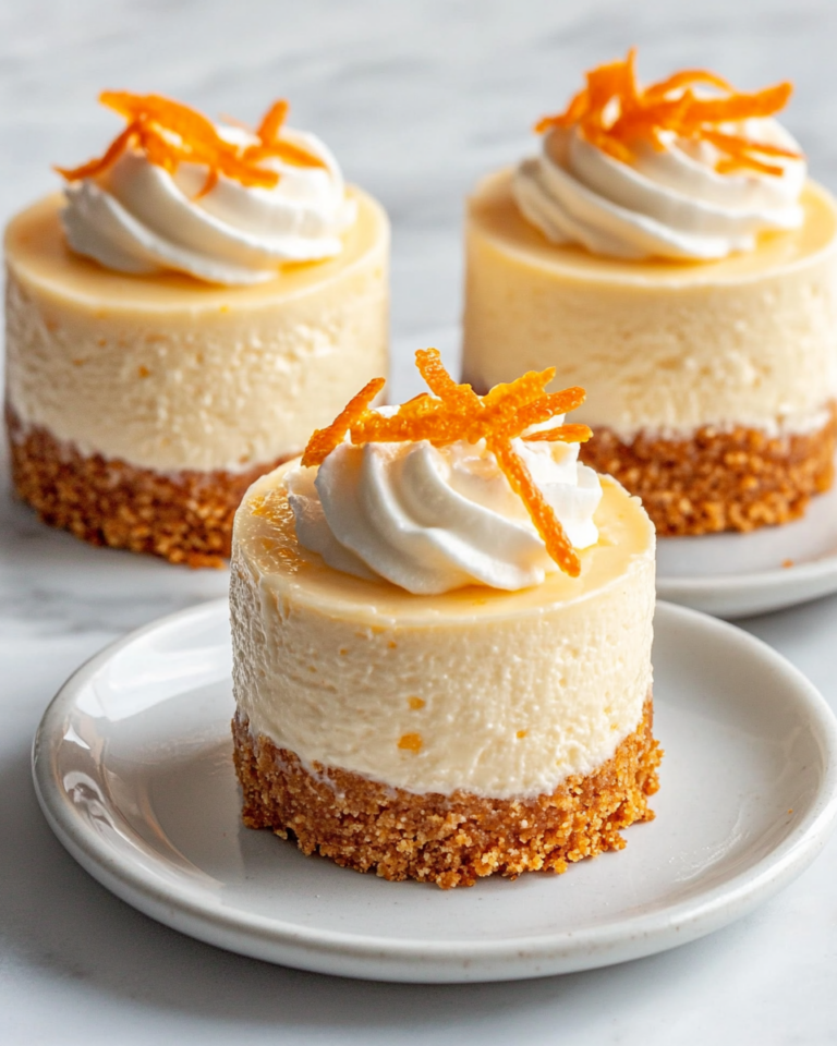 Orange Creamsicle Mini Cheesecakes - Toptastefulrecipes